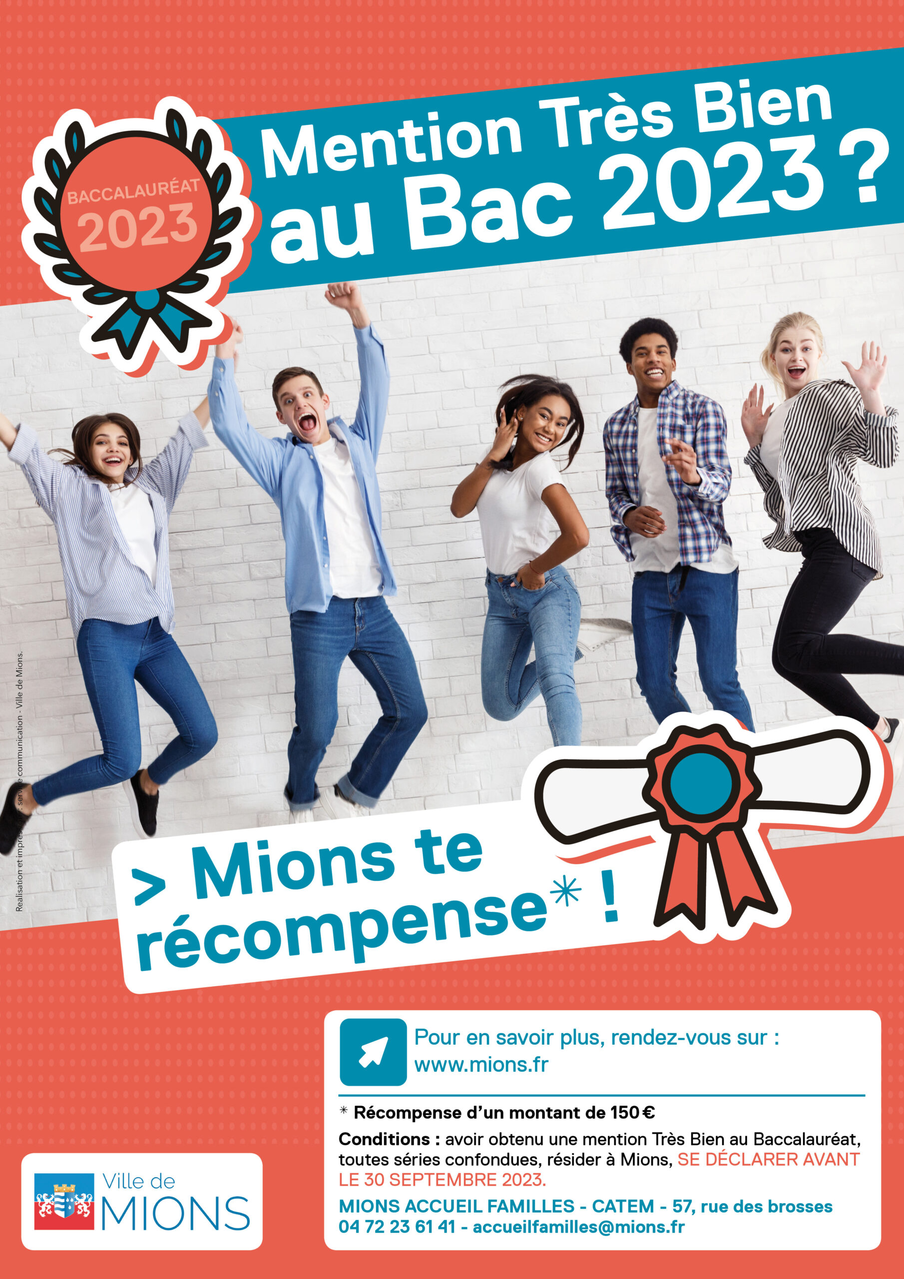 Mions récompense ses Bacheliers ! - Ville de Mions