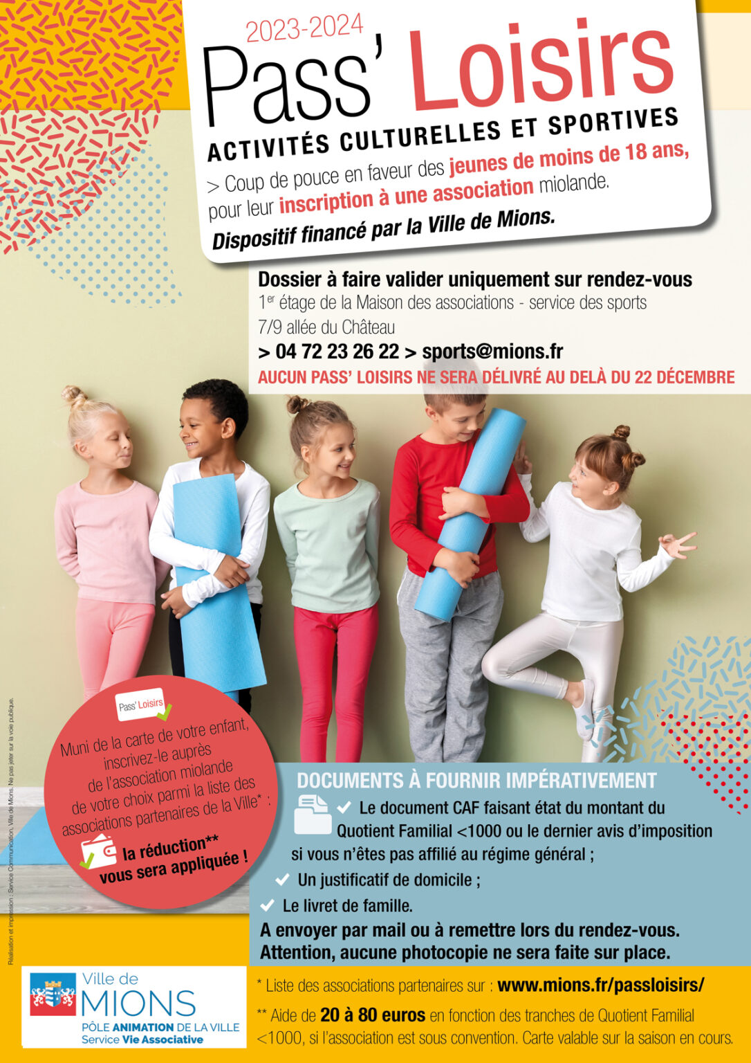 Le Pass'loisirs 23-2024 - Ville de Mions