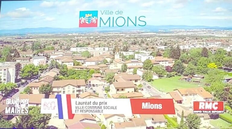 La Ville de Mions récompensée pour son engagement - Ville de Mions