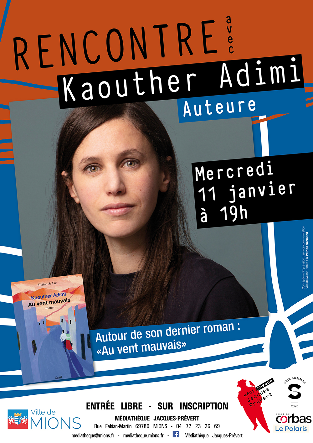 Rencontre avec Kaouther Adimi - Ville de Mions